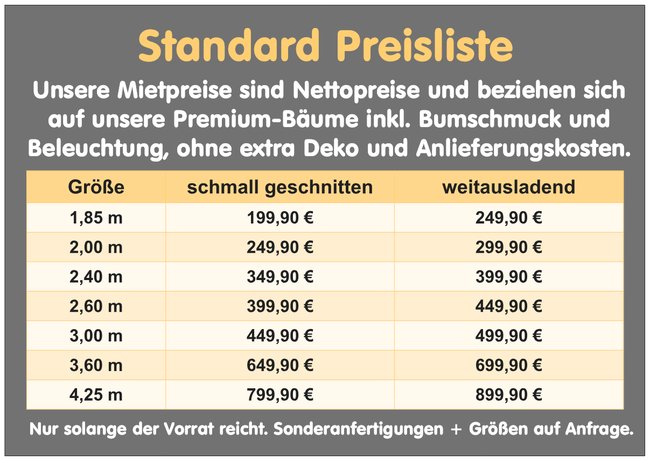 Miet- und Lieferkosten